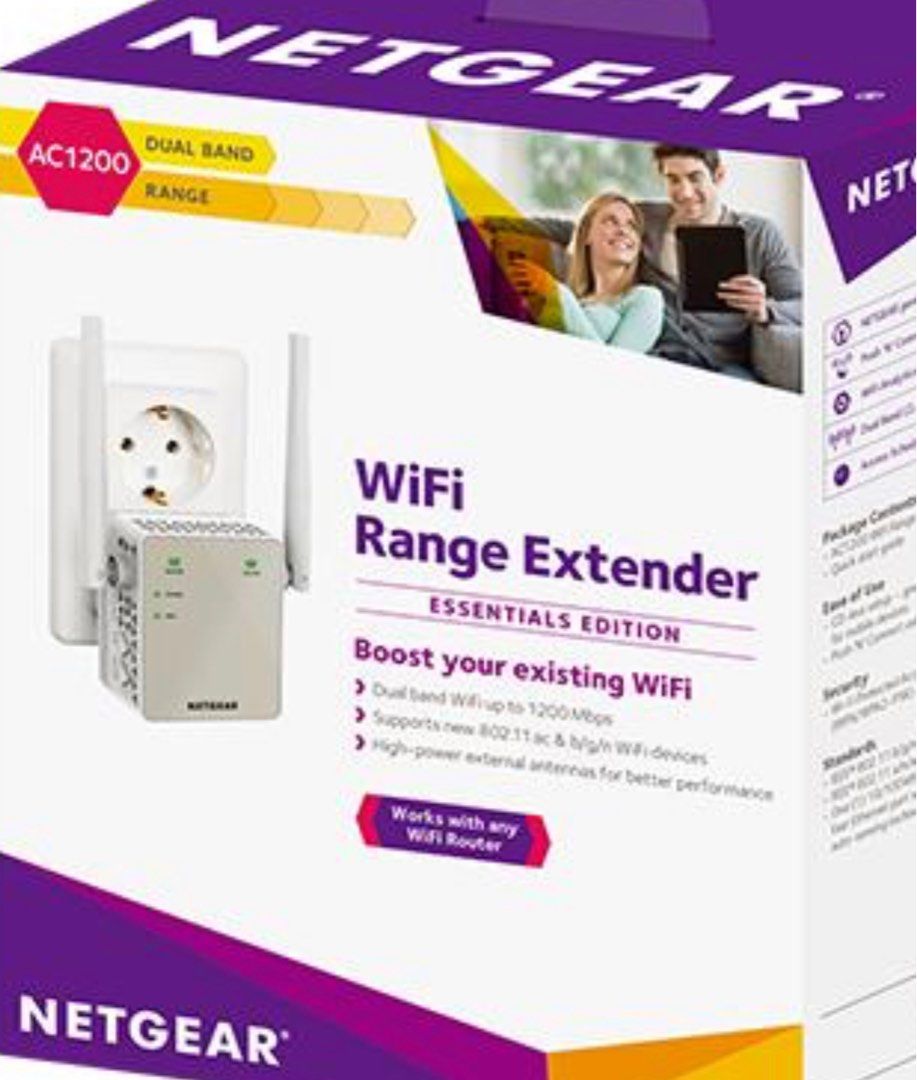 AC1200 WiFi Range Extender (EX6120) Dual-band WiFi Range Extender ...