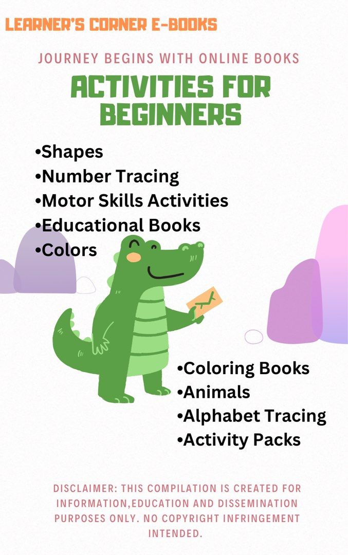 Activity for Toddlers Nursery Preschool 50+ Printable Online Books and ...