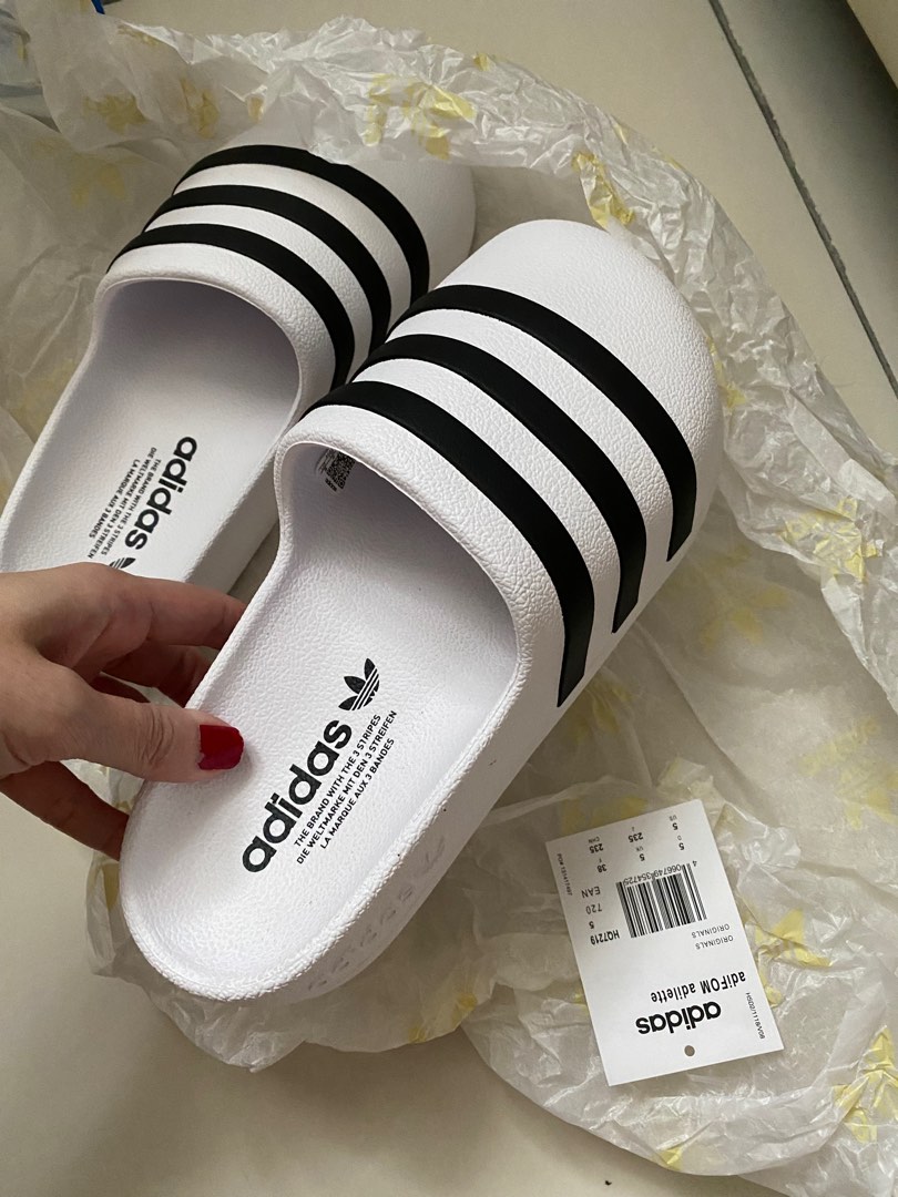 Adidas Adilette Slides, Women's Fashion, Footwear, Flipflops and Slides ...