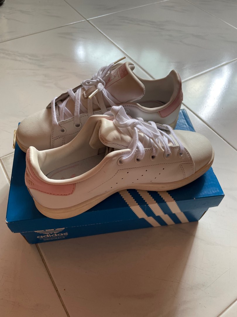 Adidas Stan Smith Pink, Women's Fashion, Footwear, Sneakers on Carousell
