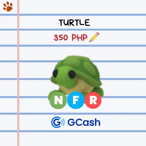 ADOPT ME | NFR TURTLE, Video Gaming, Gaming Accessories, In-Game Products on Carousell