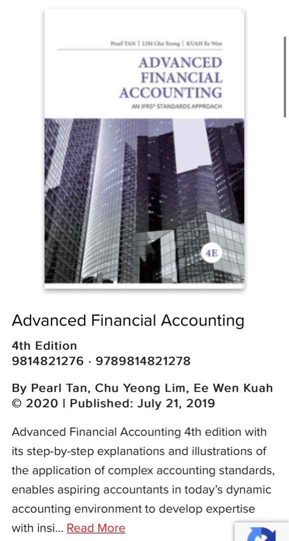 Advanced Financial Accounting, 4th Edition, An IFRS Standards Approach ...