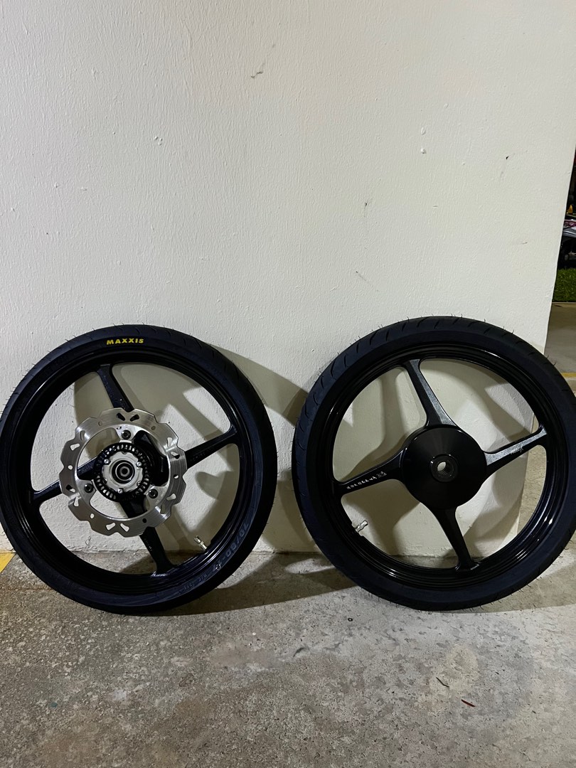 Aerox/NVX Superfly rim with tyres, Motorcycles, Motorcycle Accessories ...