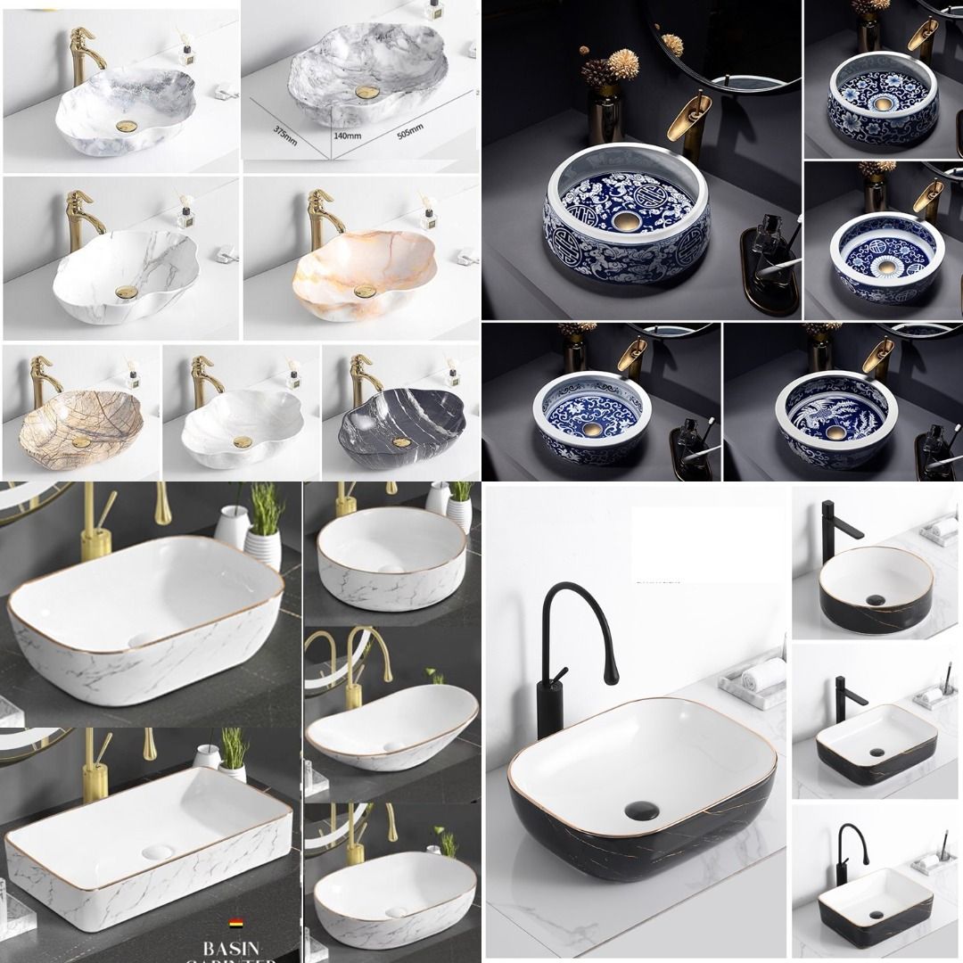 All kind of designer Basin ! SUPER SALE ! Gunmetal Basin , Gold Basin ...