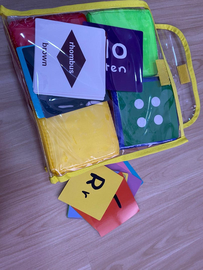 Alphabets/Colours/Numbers/Shapes Flashcards & Dice, Hobbies & Toys ...