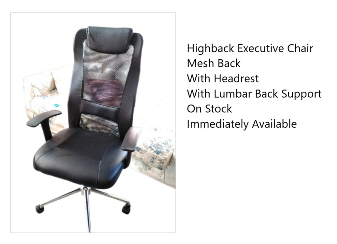 Alverstone Executive Chair Highback Chair Mesh Leather Chair Office ...