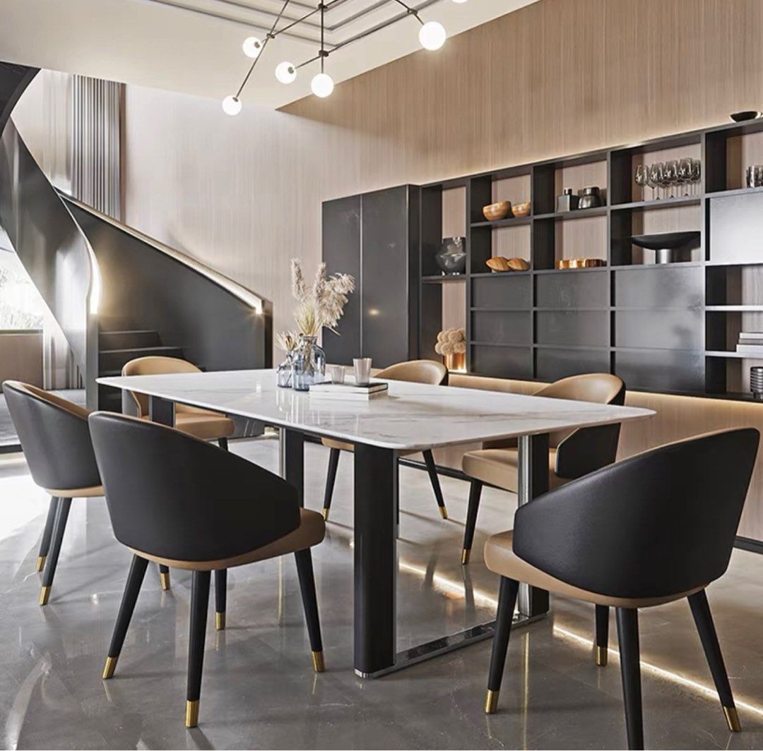 AMAREON Modern Luxe Dining Table, Furniture & Home Living, Furniture ...