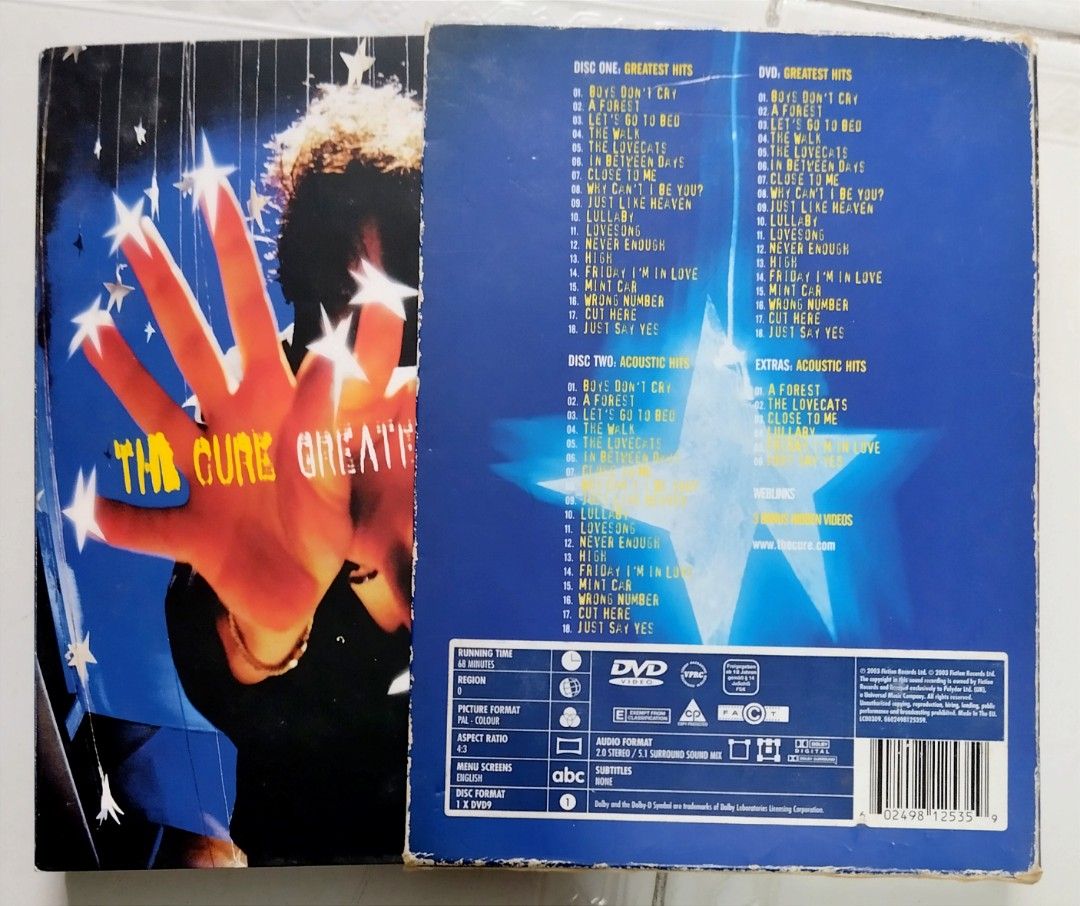 arthcd THE CURE - Greatest Hits + Acoustic Hits Deluxe Edition 2CD+DVD ...