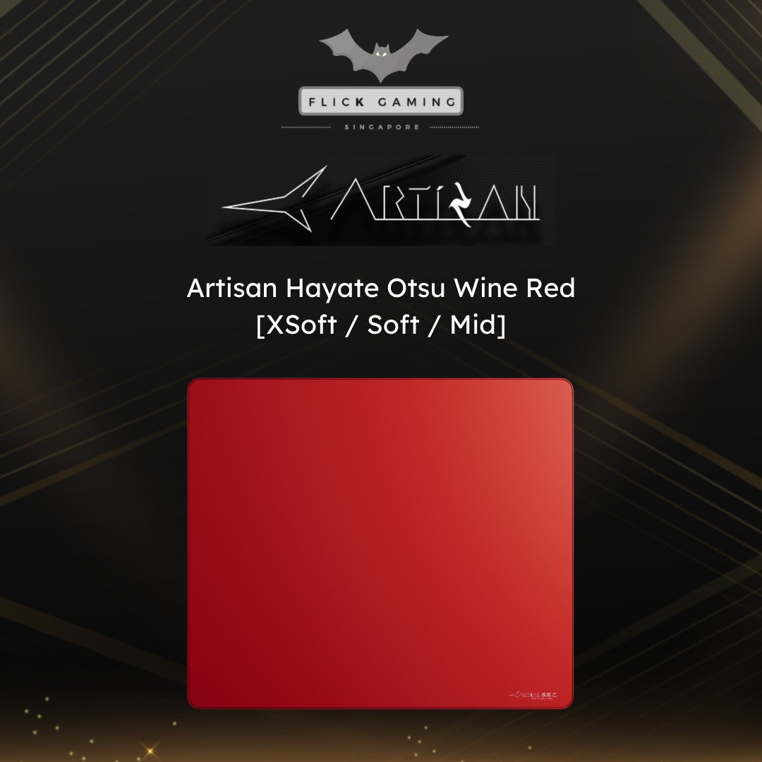 Artisan Hayate Otsu Black/Wine Red XL (XSoft/Soft/Mid), Computers ...