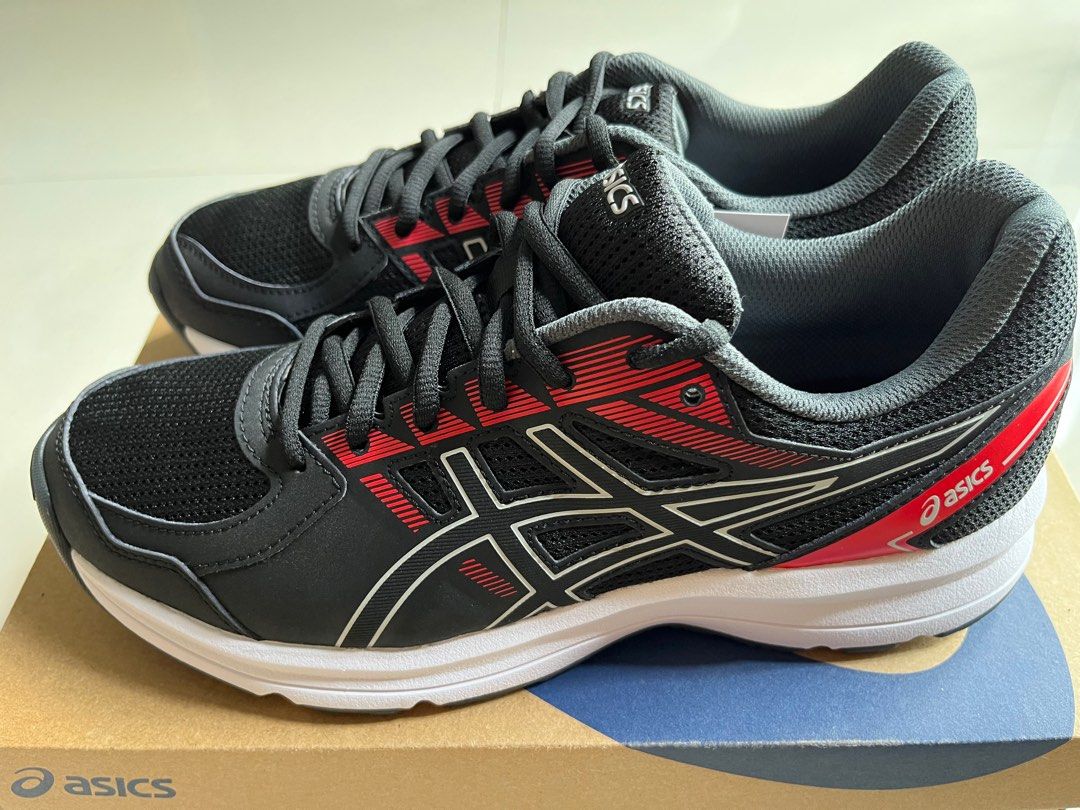 Asics Gel-Jolt Black/Classic Red Running Shoes, Men's Fashion, Footwear ...