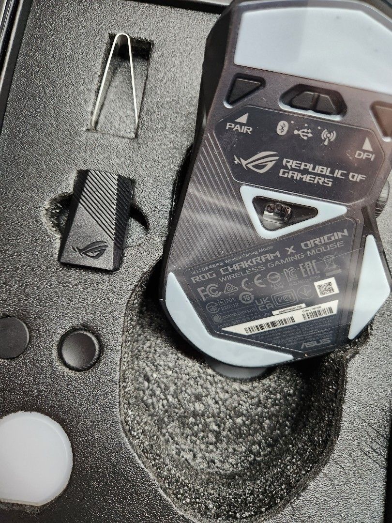 ASUS ROG Chakram X Origin - Tri-Mode connectivity (2.4GHz RF, Bluetooth ...