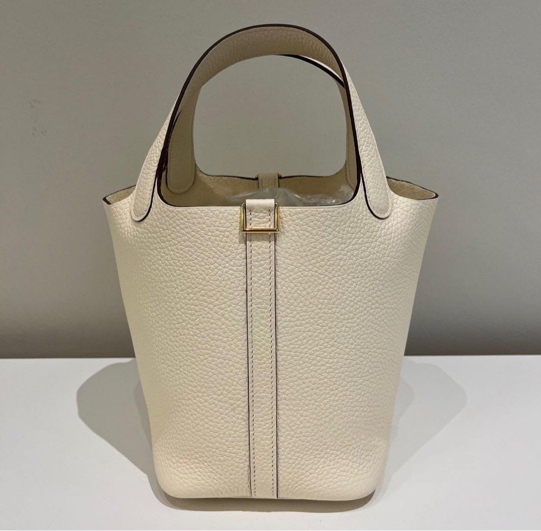 AUTHENTIC HERMES PICOTIN 18 NATA GHW, Luxury, Bags & Wallets on Carousell