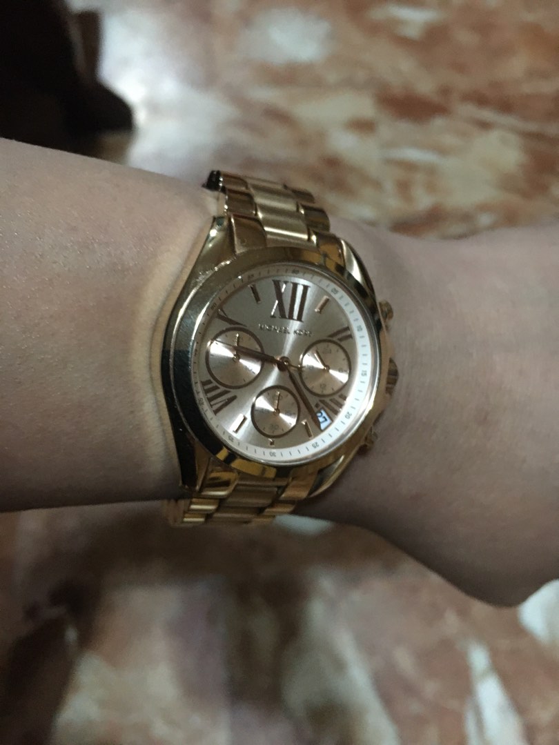 authentic Michael Kors MK-5799,chronograph rose good bracelet womans ...