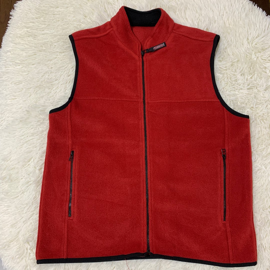 Baleno Red Fleece Inner Vest, Men's Fashion, Coats, Jackets and ...