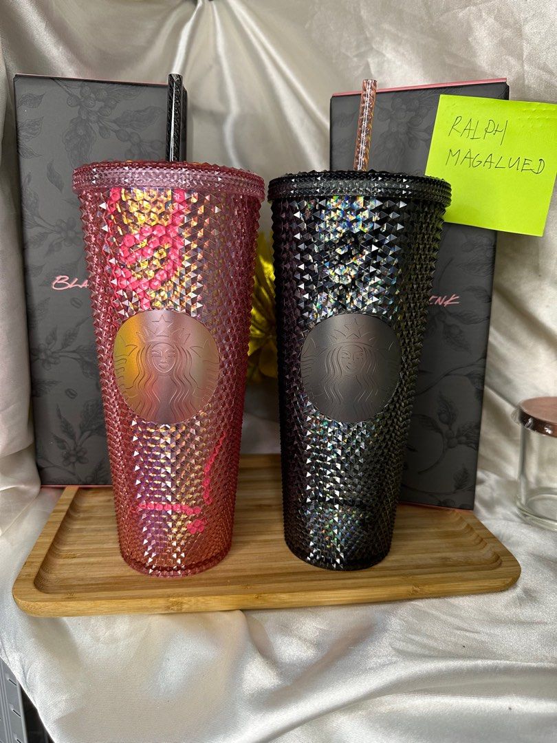 BLACKPINK + Starbucks Bling Cups (SELLING AS A SET), Furniture & Home ...