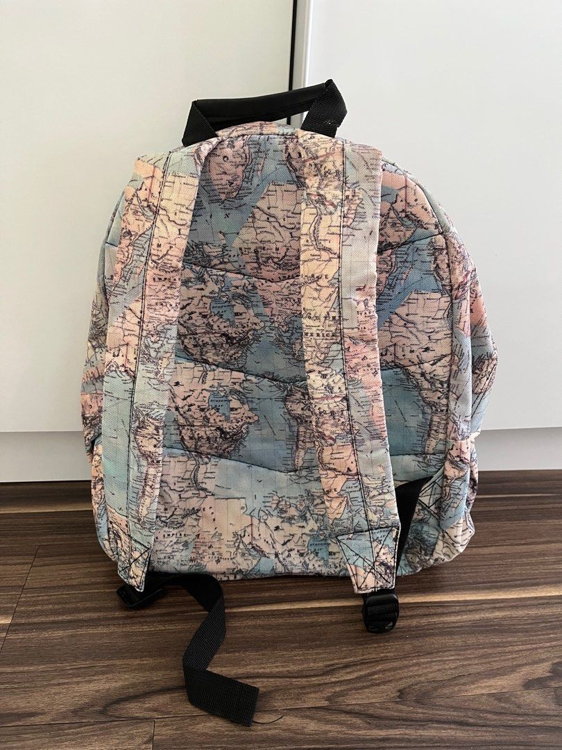 Blue/Green Map HYPE Backpack, Women's Fashion, Bags & Wallets ...
