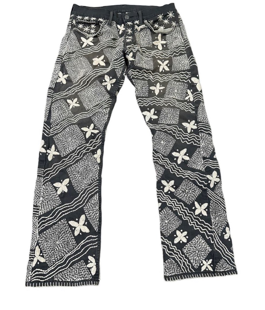 Boro Sashiko Levis Jeans Boro Artisan, Men's Fashion, Bottoms, Joggers ...