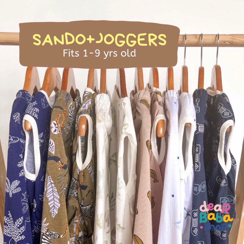 Boys Pambahay Sando and Joggers Sleepwear on Carousell