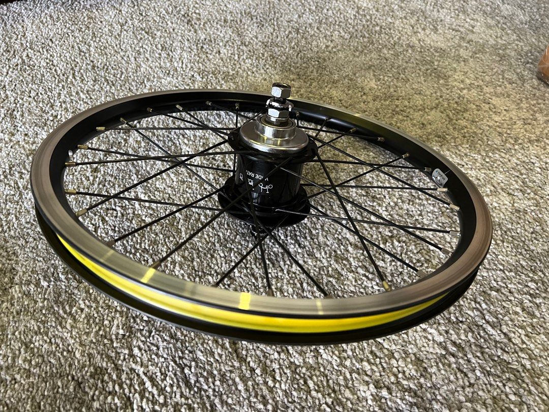 Brompton Black Edition Dynamo wheels set, Sports Equipment, Bicycles ...