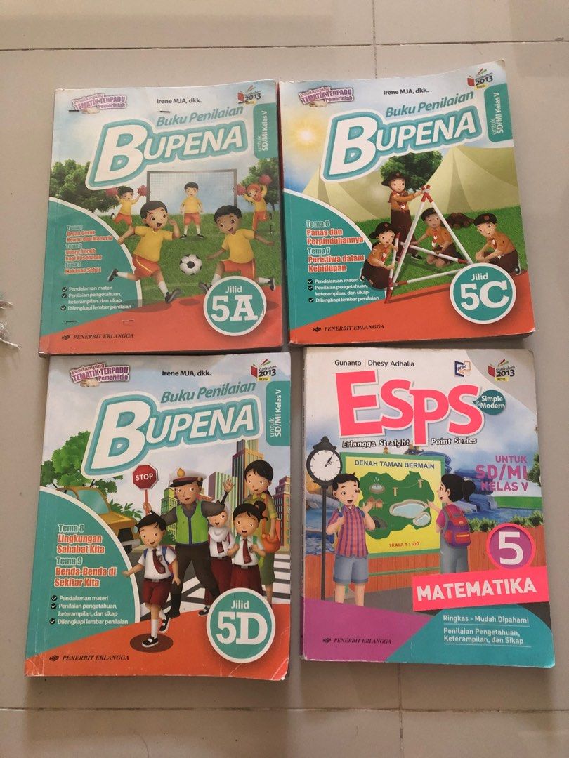 Bupena 5A 5B 5C dan ESPS Matematika Kelas 5 on Carousell