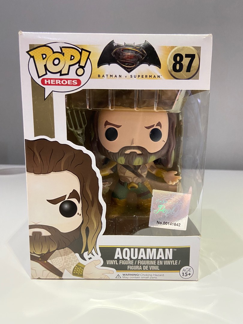 Sale ORIGINAL Funko Pop BvS: Aquaman 87 (display collection), Hobbies ...