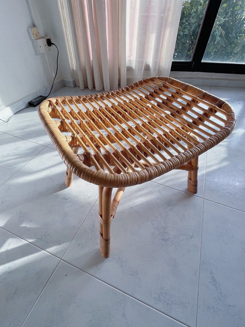 Castlery Mico Rattan Arm Chair and Castlery Rattan Stool (Set ...