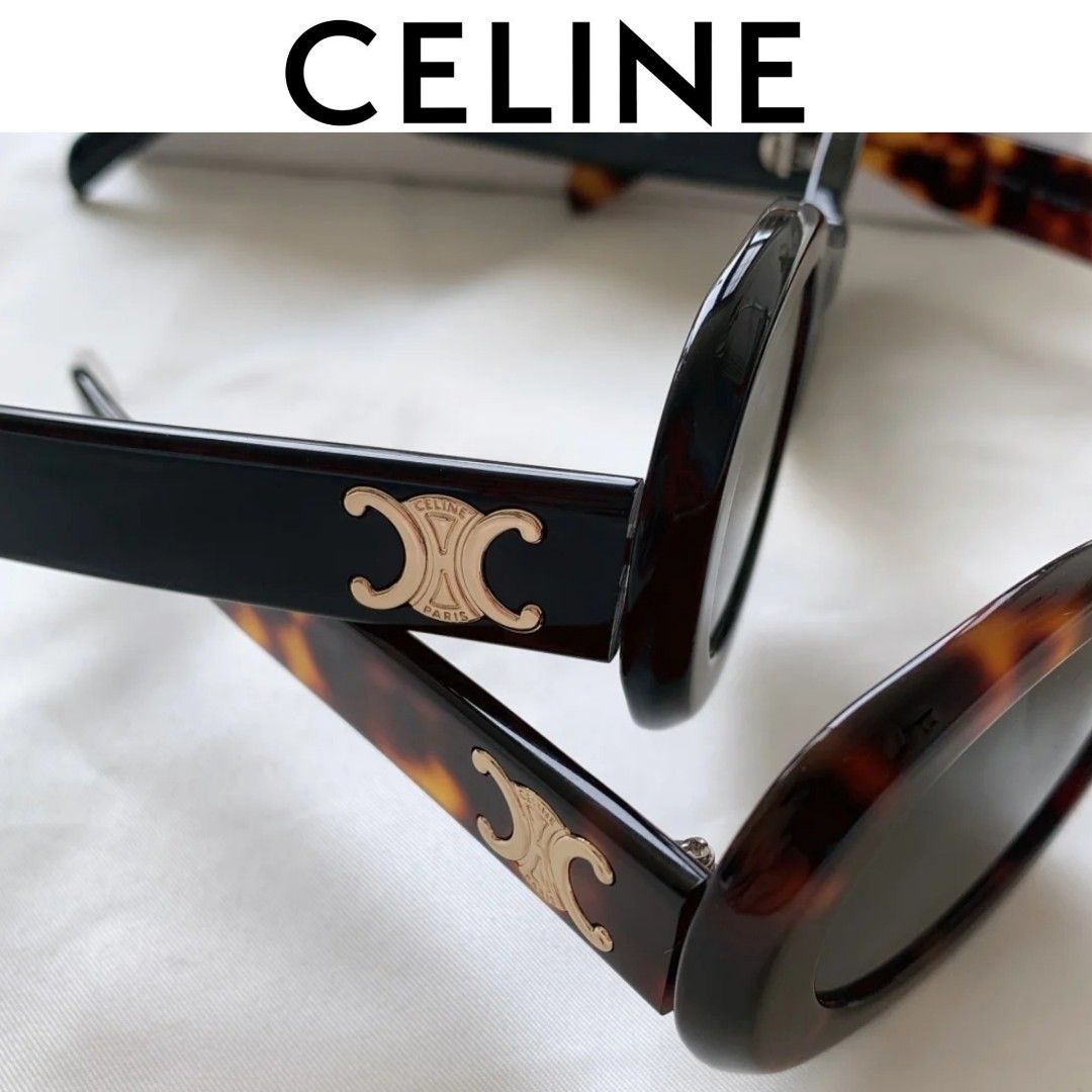 Celine triomphe 01 oval sunglasses, Women's Fashion, Watches ...