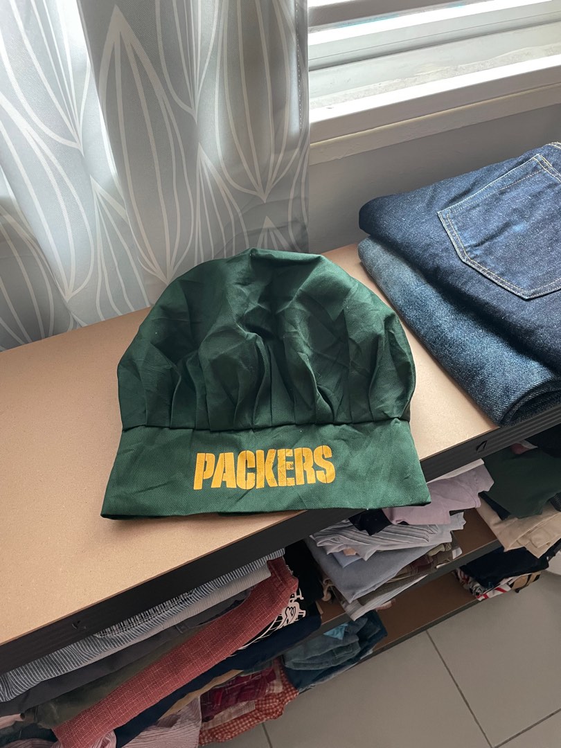 Chef Cap Packer Green Bay usa rare limited topi hat cosplay, Men's ...