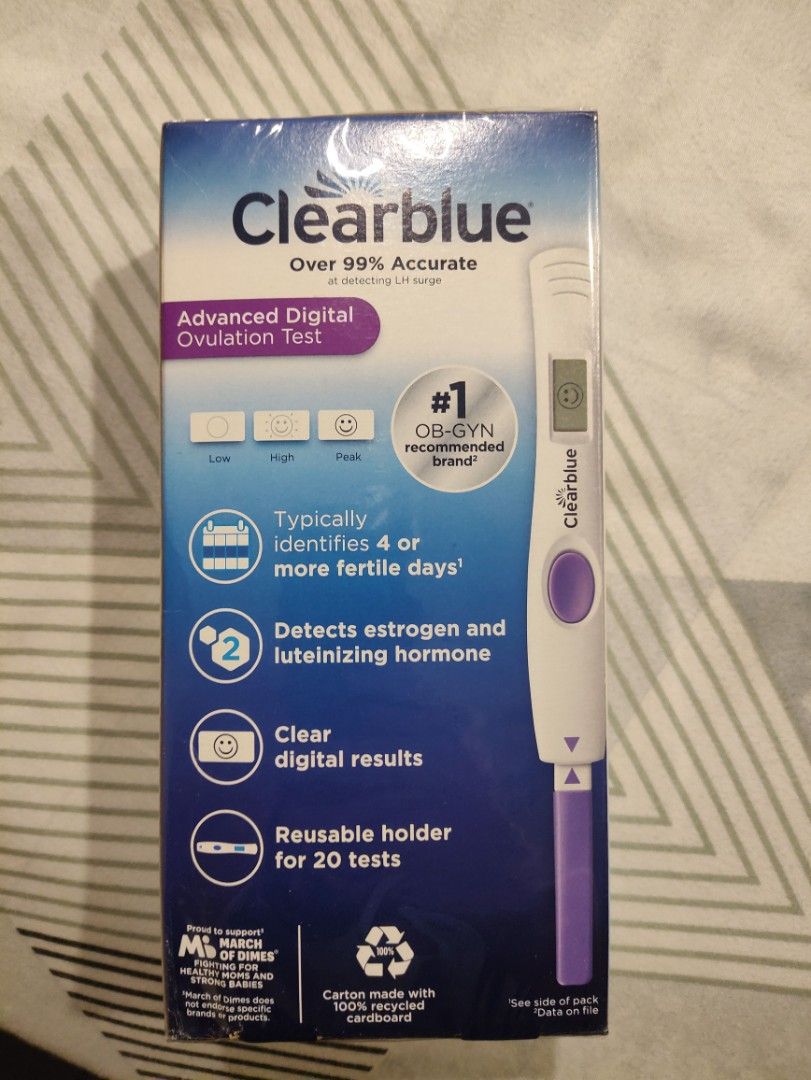 Clearblue Advanced Digital Ovulation Test (20 tests), Health ...