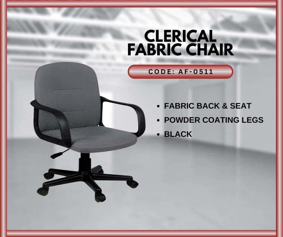 CLERICAL FABRIC CHAIR AF-0511 on Carousell