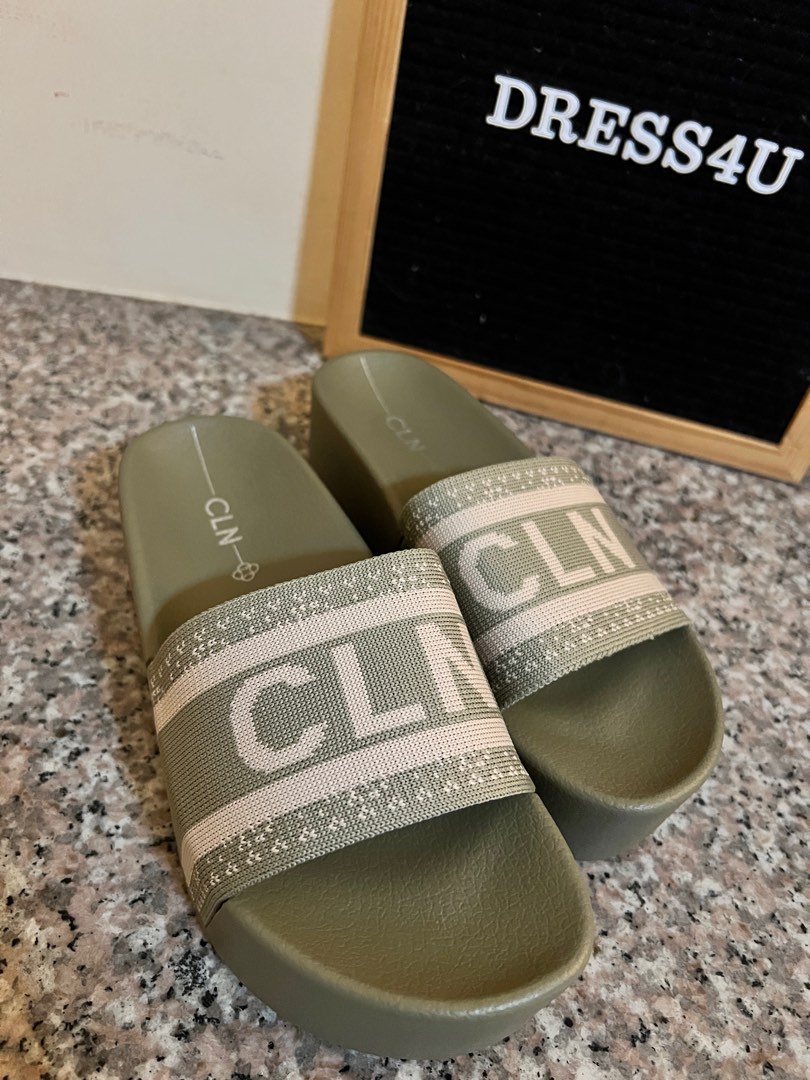 CLN Slides, Women's Fashion, Footwear, Flats & Sandals on Carousell
