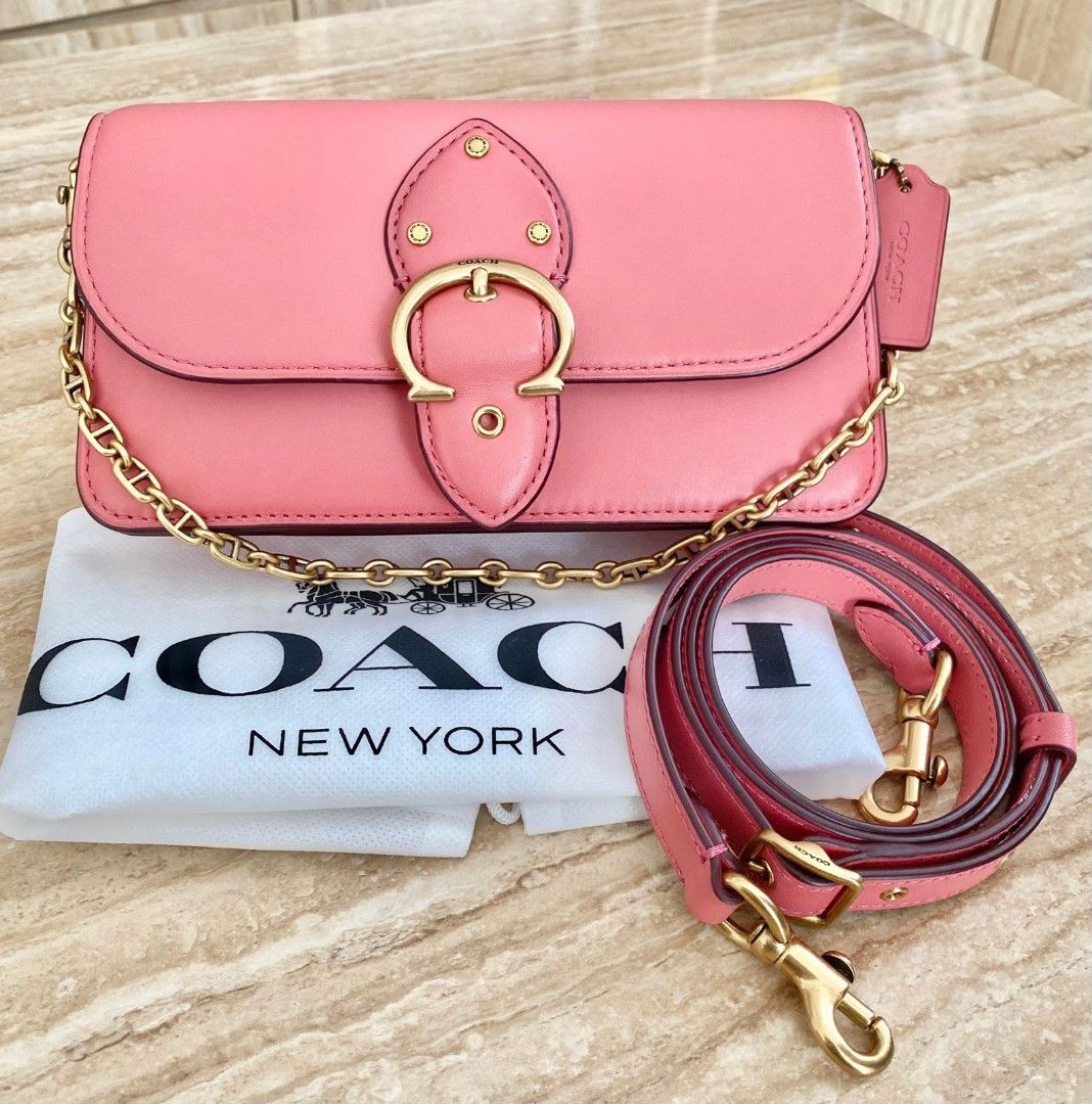 *Coach Butik glovetanned leather crossbody, Barang Mewah, Tas & Dompet ...
