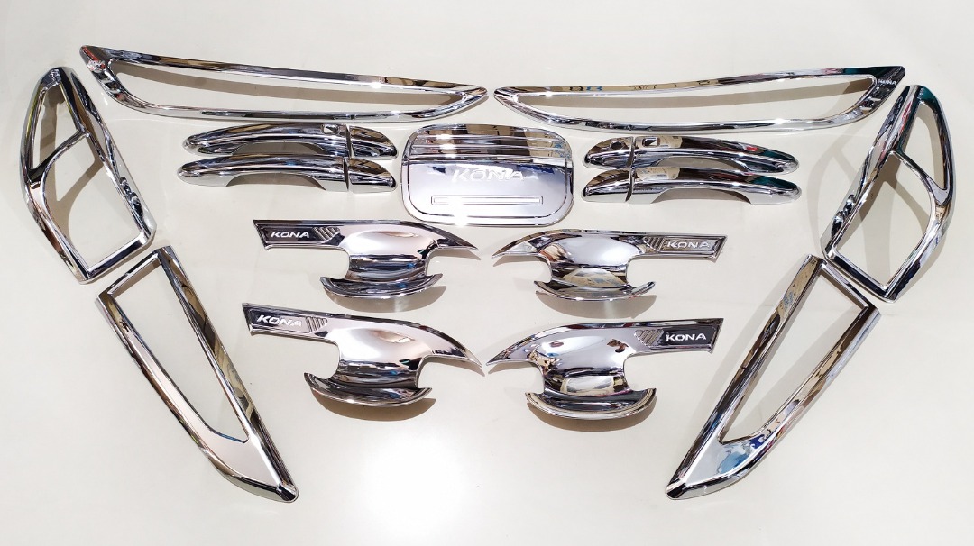 Combo Garnish Set Chrome for Hyundai Kona 2019 on Carousell