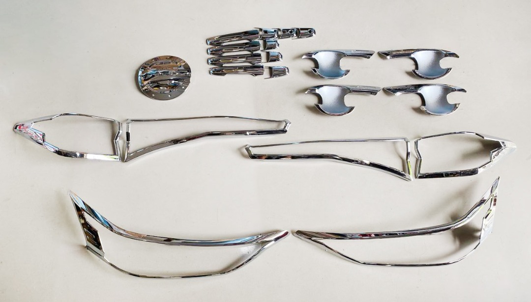 Combo Garnish Set Chrome for Toyota Veloz 2022 to 2023, Car Parts ...