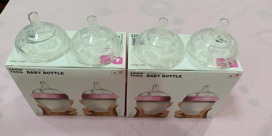 Comotomo Slow Flow 1 Hole Nipples, Babies & Kids, Nursing & Feeding ...