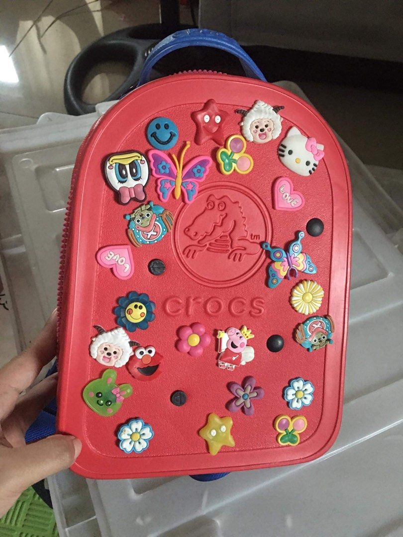 Crocs Backpack red, Babies & Kids, Babies & Kids Fashion on Carousell