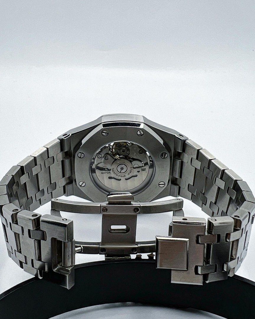 Custom Seiko Mod Silver Black AP Skeleton in 39mm, Men's Fashion ...