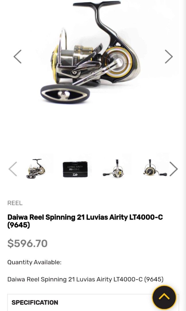 Daiwa Luvias Airity LT4000-C, Sports Equipment, Fishing on Carousell