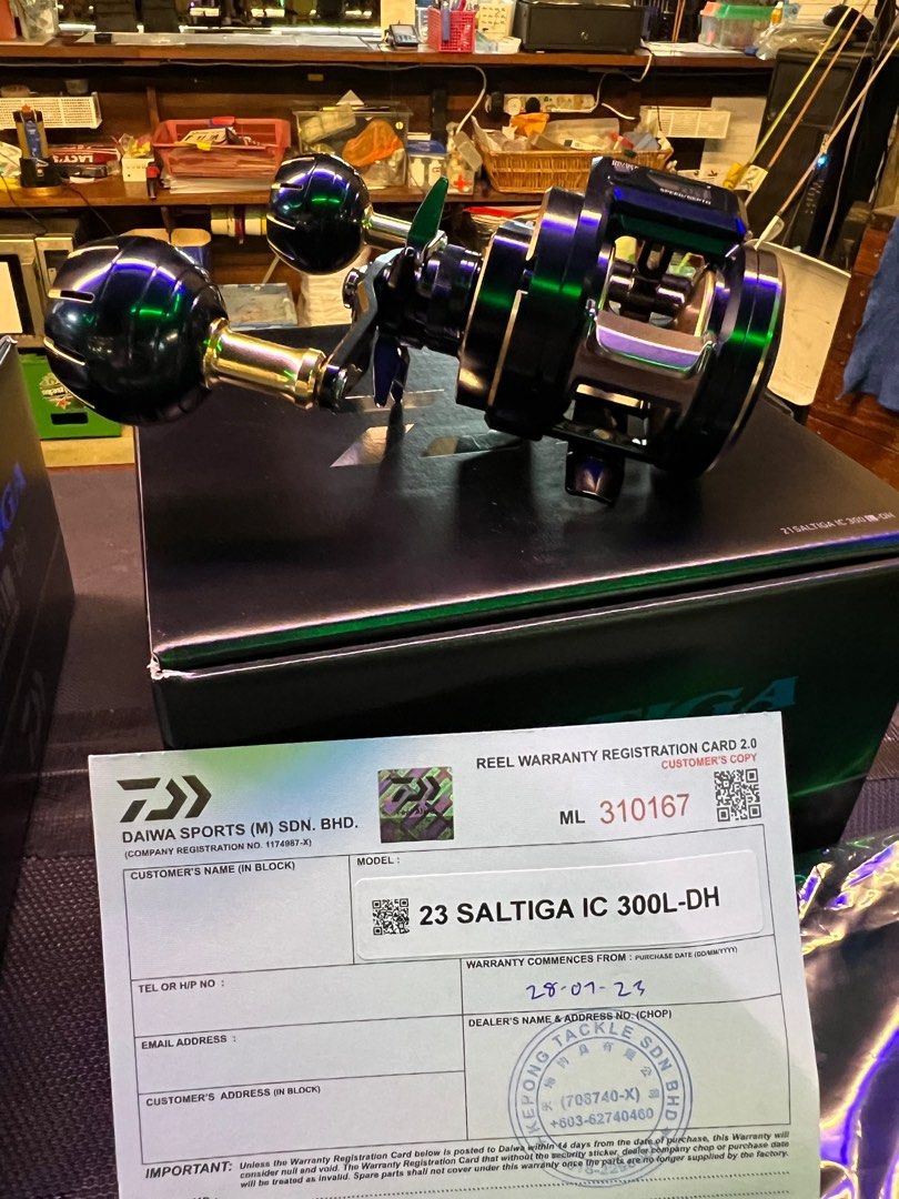Daiwa Saltiga IC 300L DH, Sports Equipment, Fishing on Carousell