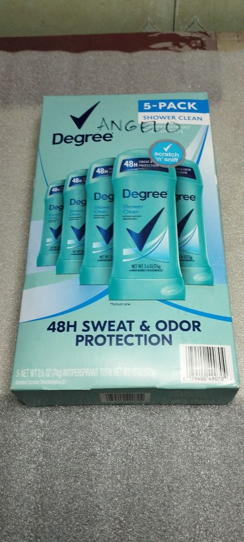 Degree Shower Clean Antiperspirant Deodorant 5-Pack, Beauty & Personal ...