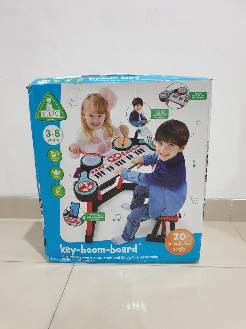 Elc keyboard/key-boom-board preloved, Toys & Collectibles, Mainan di ...