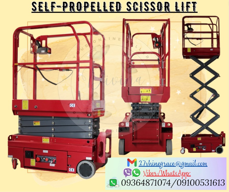 electric lift full electric Self propelled Scissor Lift platform ...