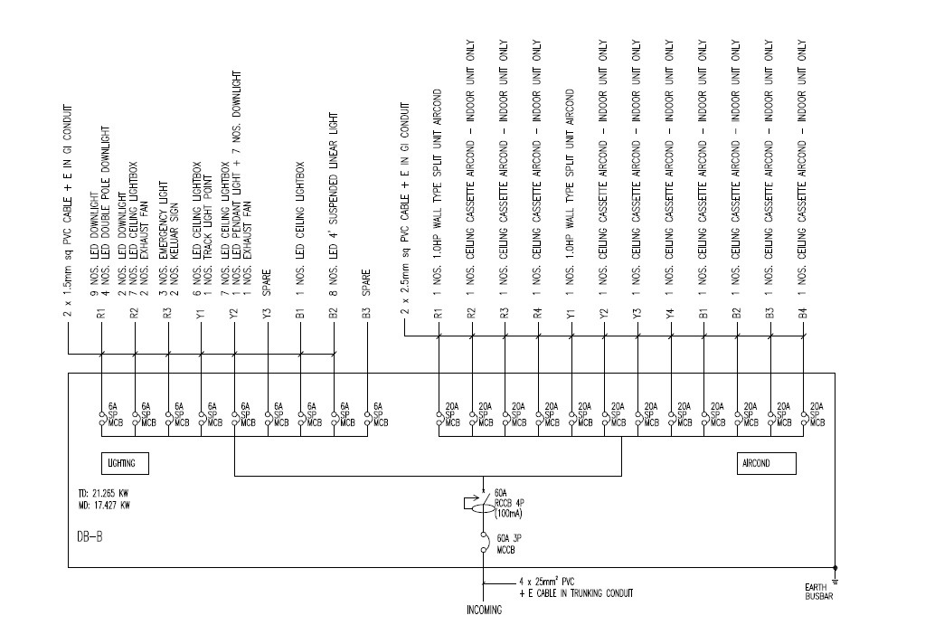 Electrical Drawing Single Line Layout AutoCad PW4 Competent Endorsement ...