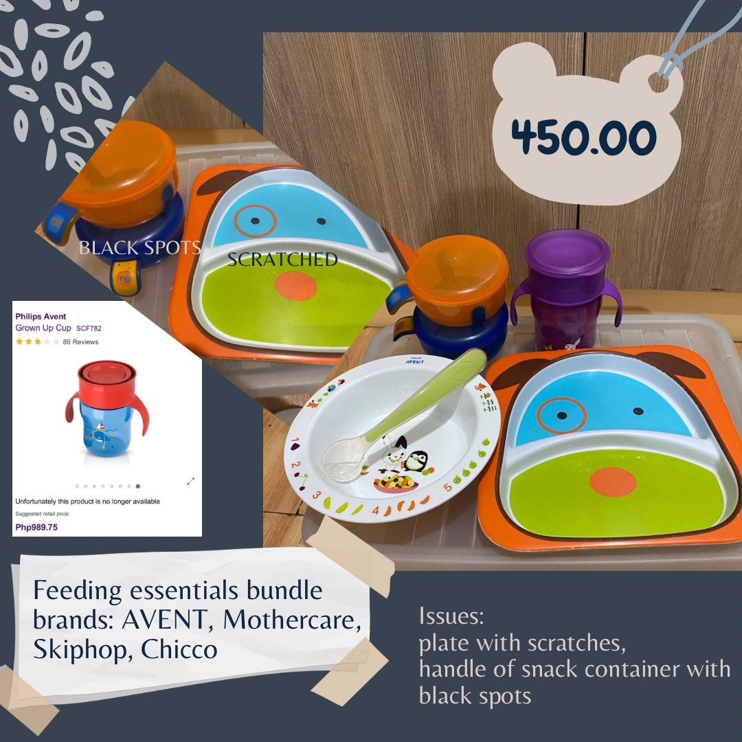 Feeding essentials bundle on Carousell