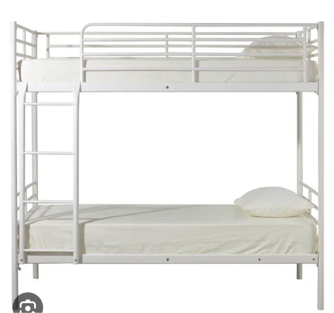 (代友放售）黑色，FERRO HQ-36 鋼製雙層床980W x 1910D x 1750Hmm, 傢俬＆家居, 傢俬, 床架及床褥 - Carousell