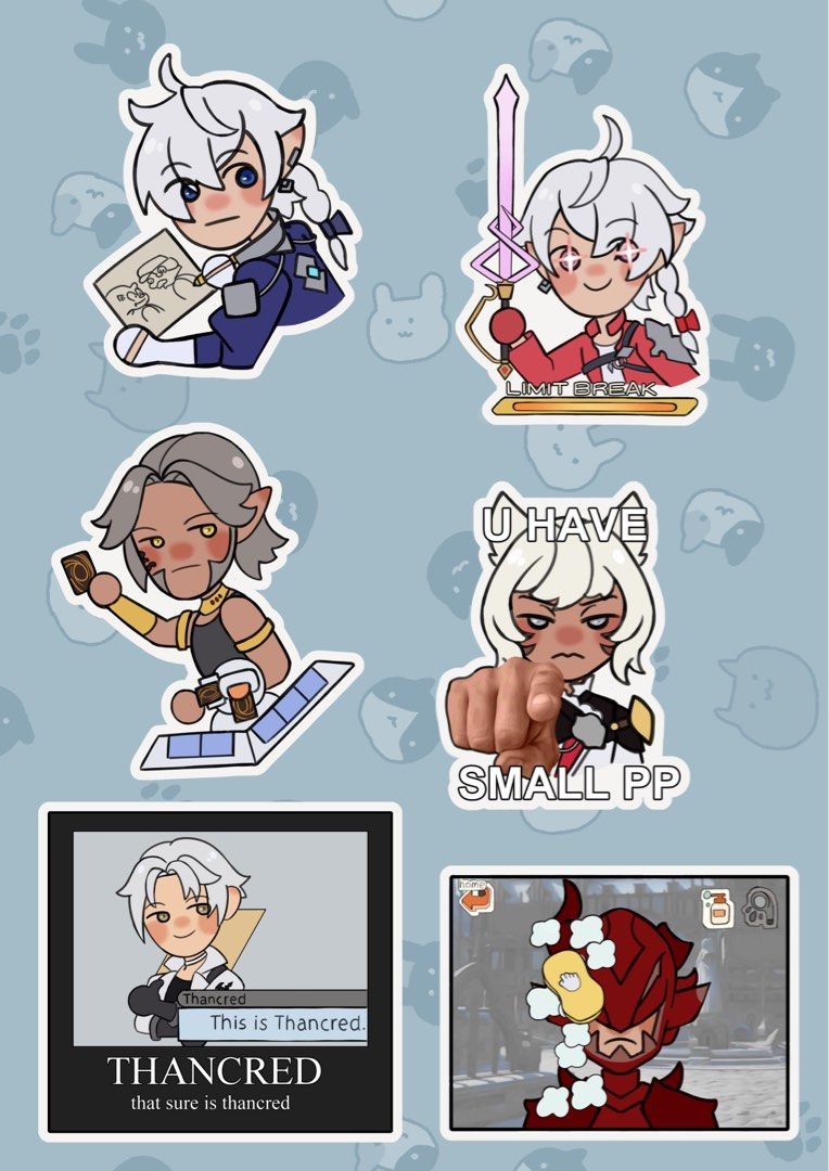 FFXIV Scions Sticker Set, Hobbies & Toys, Memorabilia & Collectibles ...
