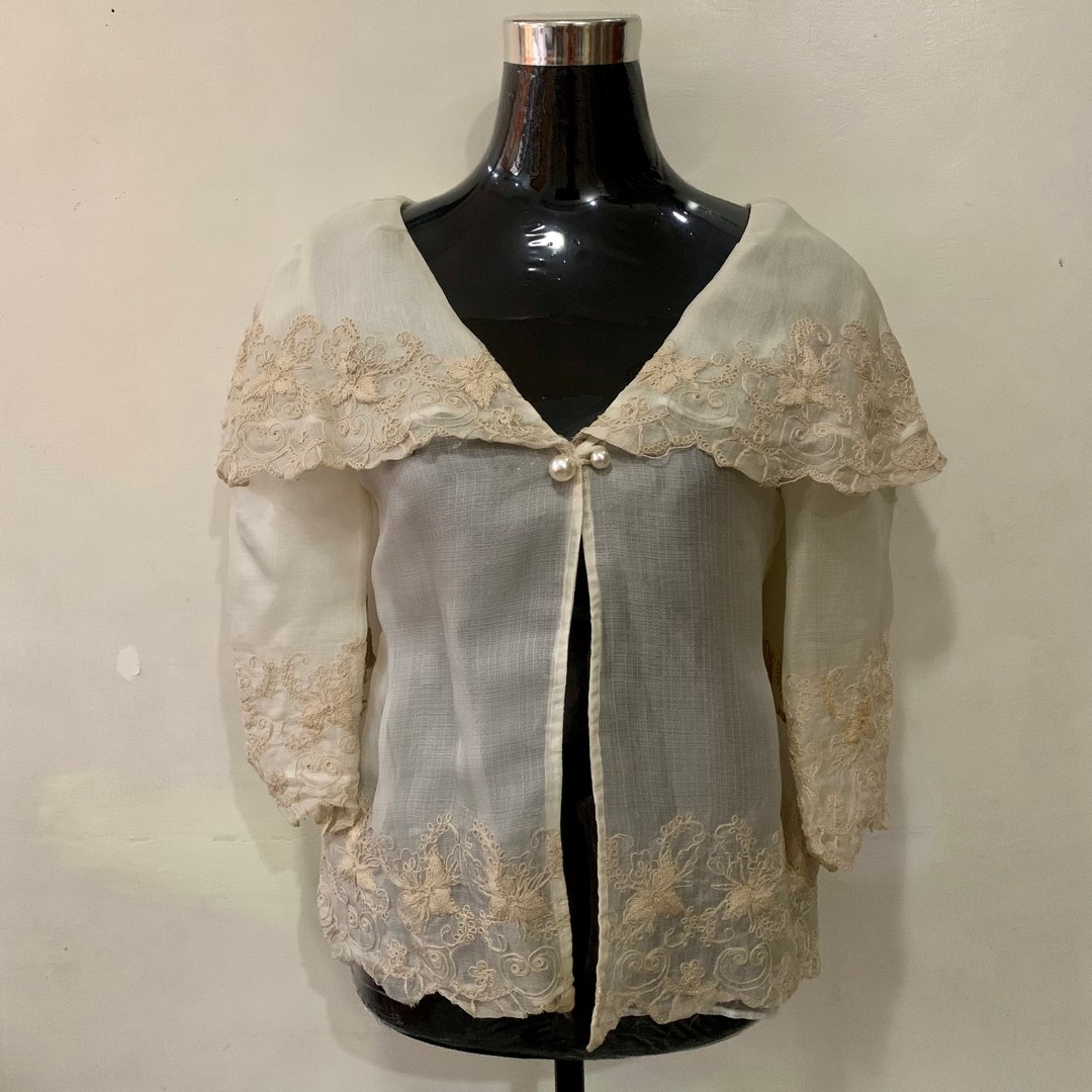 Filipiniana Embroidered Poncho, Women's Fashion, Coats, Jackets and ...