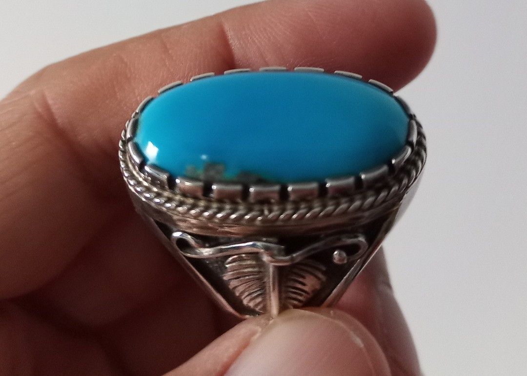 Firus Iran Turquoise ring ( kaki batu ), Women's Fashion, Jewelry ...