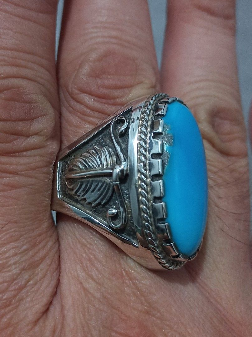 Firus Iran Turquoise ring ( kaki batu ), Women's Fashion, Jewelry ...