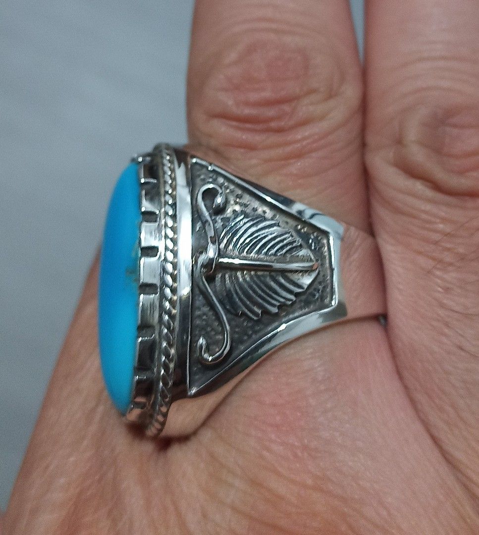 Firus Iran Turquoise ring ( kaki batu ), Women's Fashion, Jewelry ...